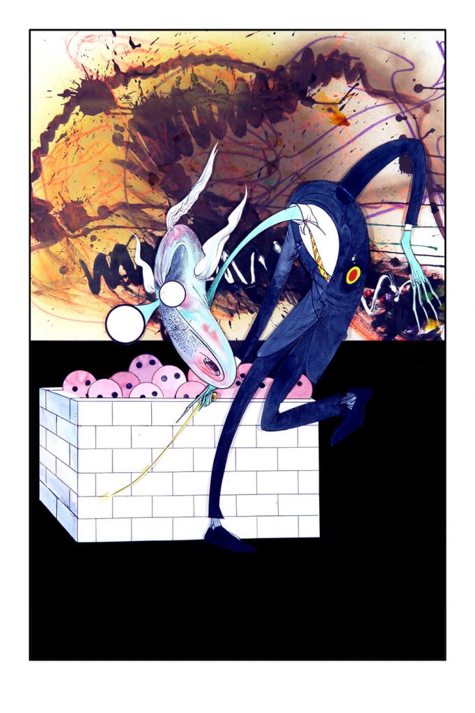 Pink Floyd The Wall: The Judge and Pink | Gerald Scarfe